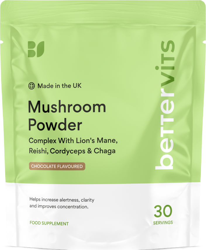 Mushroom Powder - Chocolate Flavour, Adaptogenic & Herbal Blend ...